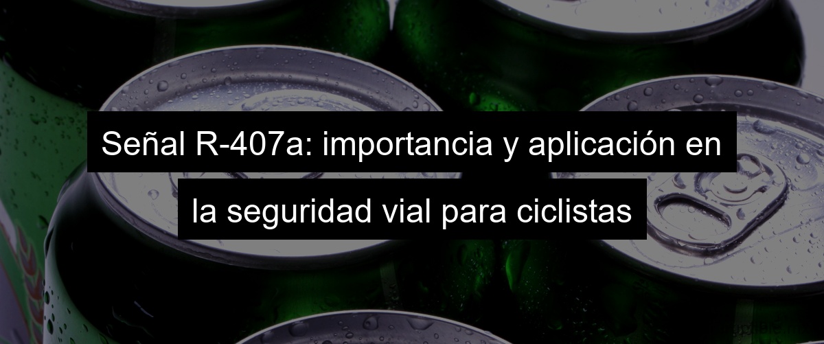 Señal R-407a: Normativa y recomendaciones para ciclistas - Twalcom
